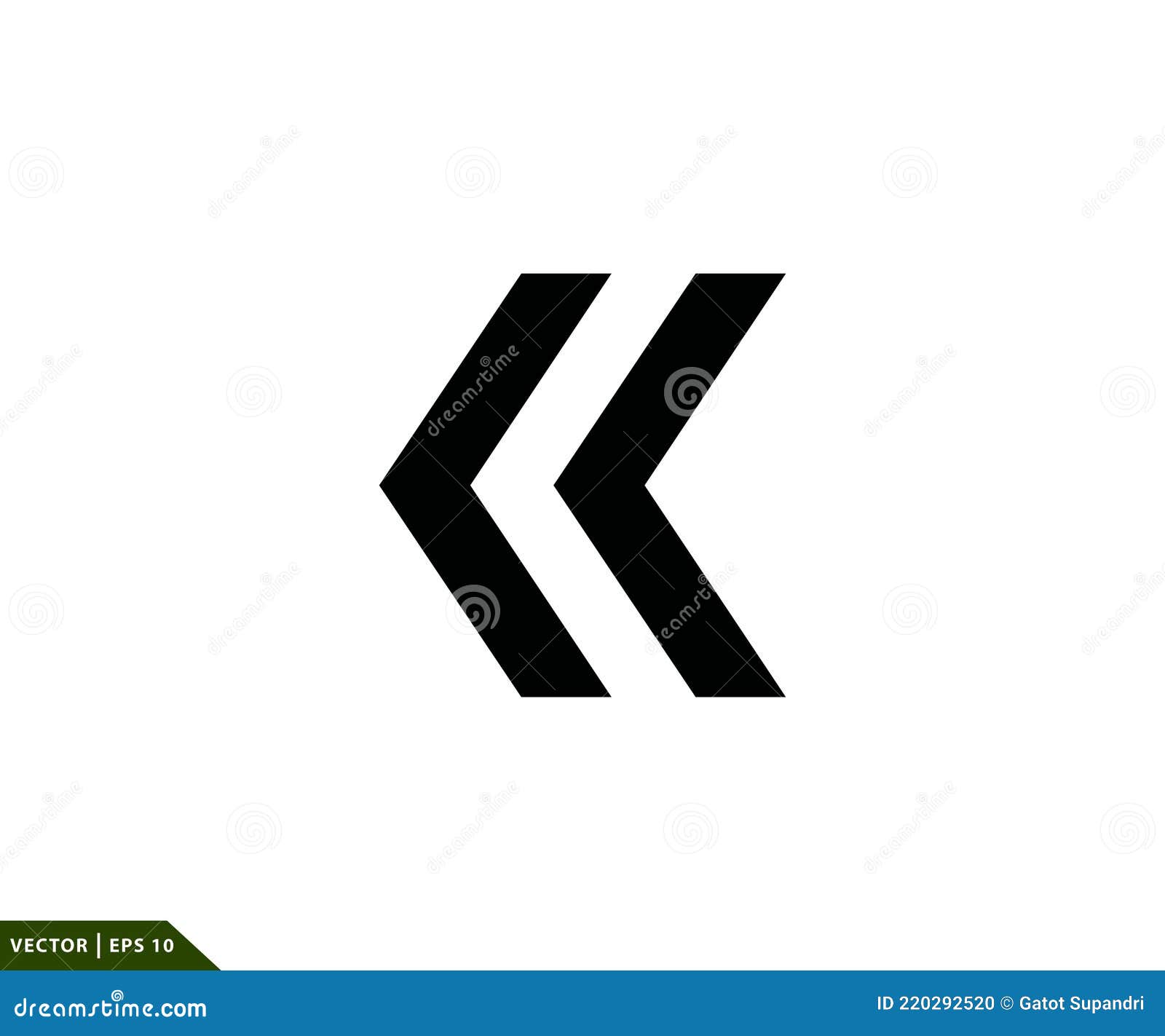 Forward Arrow Icon Vector Logo Template Stock Illustration ...