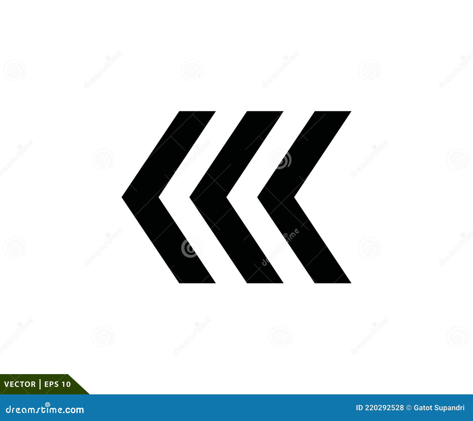 Forward Arrow Icon Vector Logo Template Stock Illustration ...