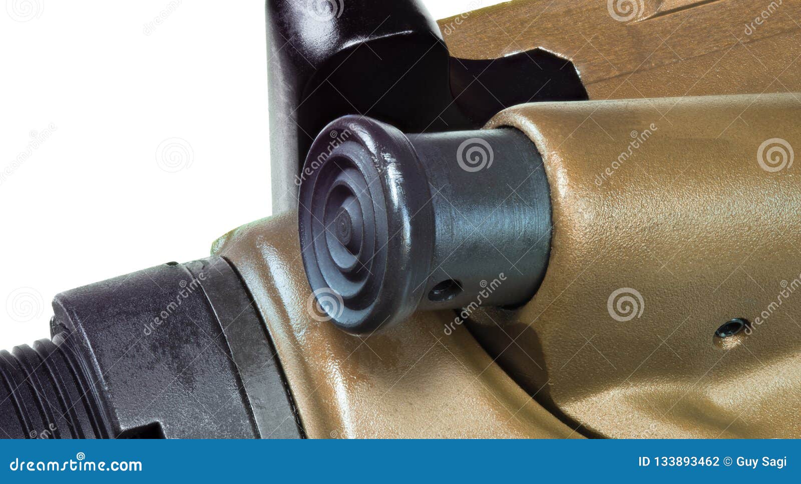 Forward Assist on an Assault Rifle Stock Photo - Image of rifle, brown ...