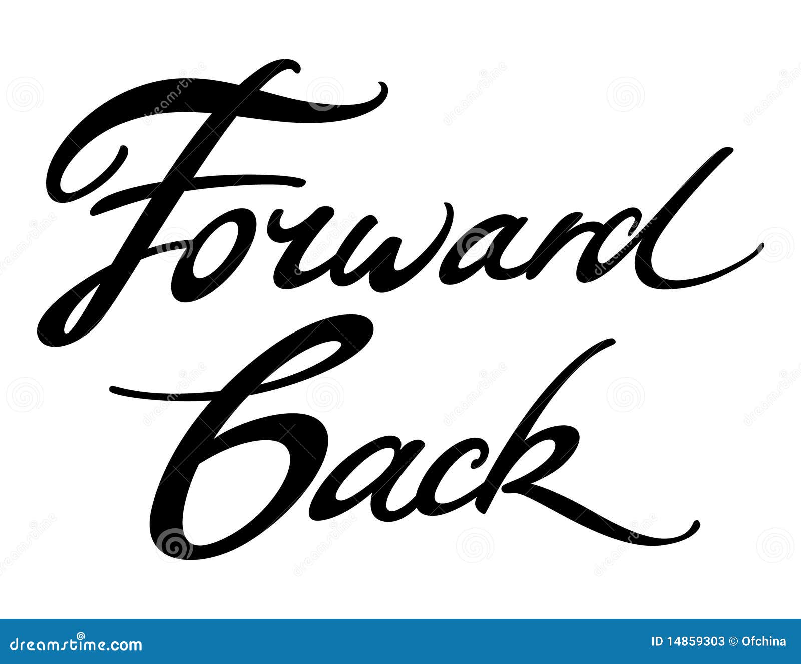 Forward Back stock vector. Illustration of turn, video - 14859303
