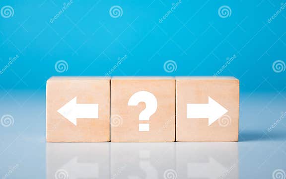 Forward and Backward Arrows on Wooden Blocks, Symbolizing the Concept ...