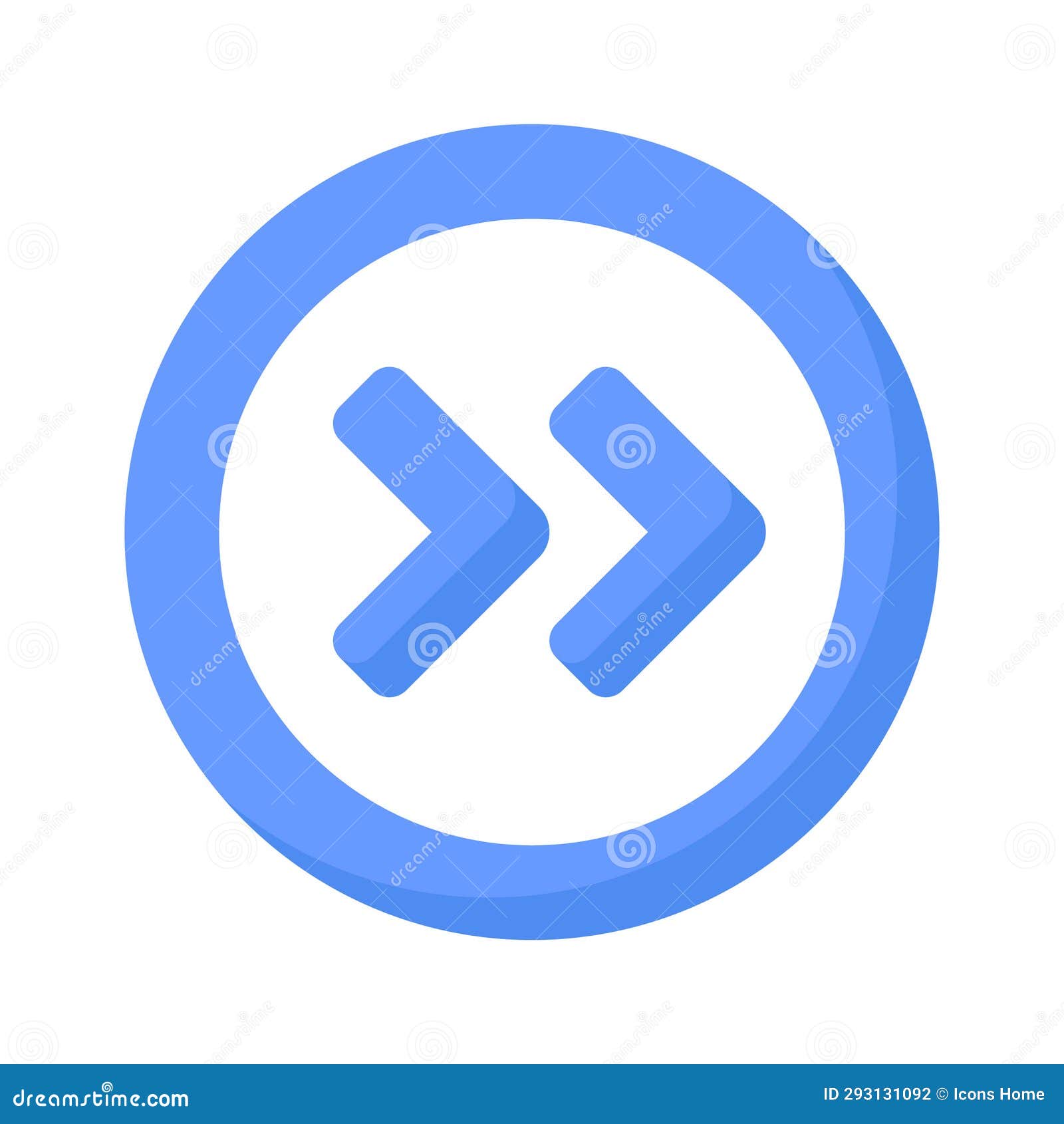 Forward Button Icon Design, Fast Forward Vector, Media Button Stock ...