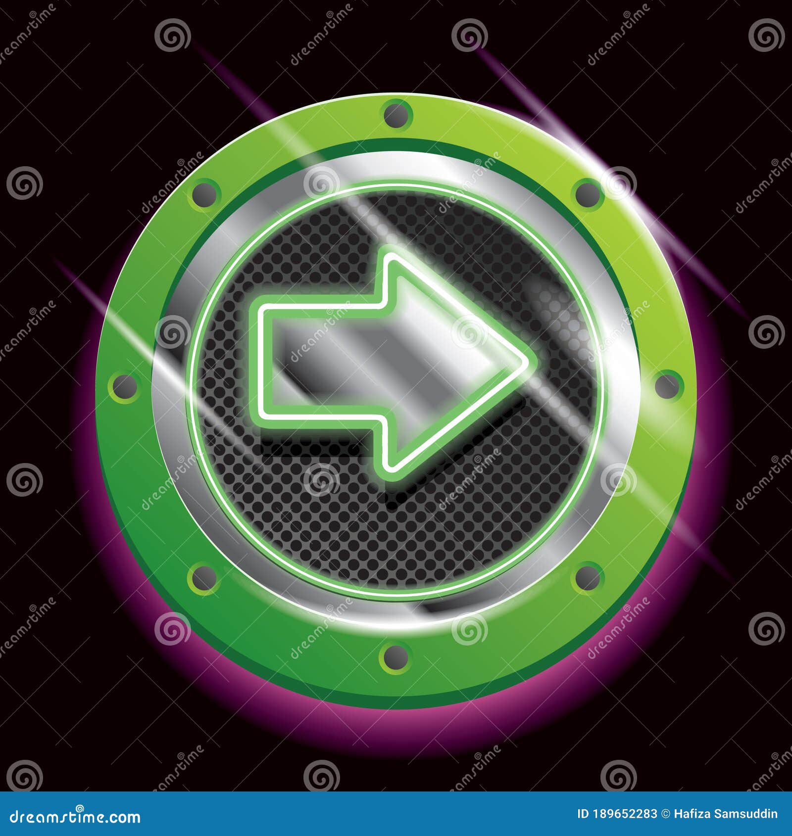 Forward Button. Vector Illustration Decorative Design Stock Vector ...