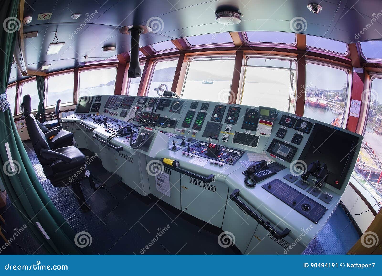 Forward Console in Ship Tanker Stock Image - Image of sailboat, sail ...