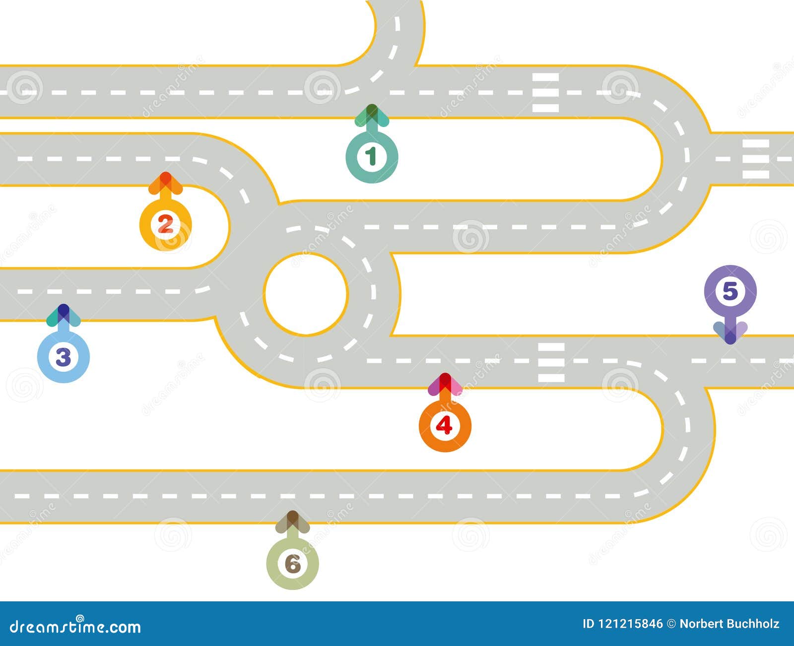 Forward, Direction Concept, Illustration Stock Vector - Illustration of ...