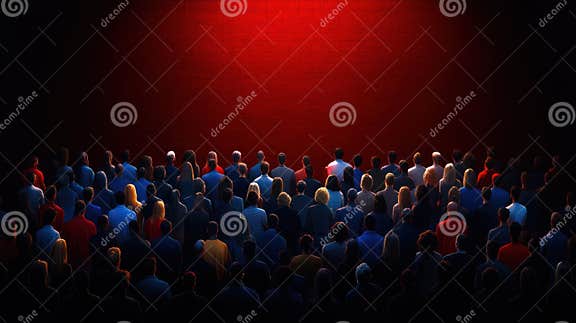 Forward-Facing Diversity: a Multicultural Crowd Looking Ahead Stock ...