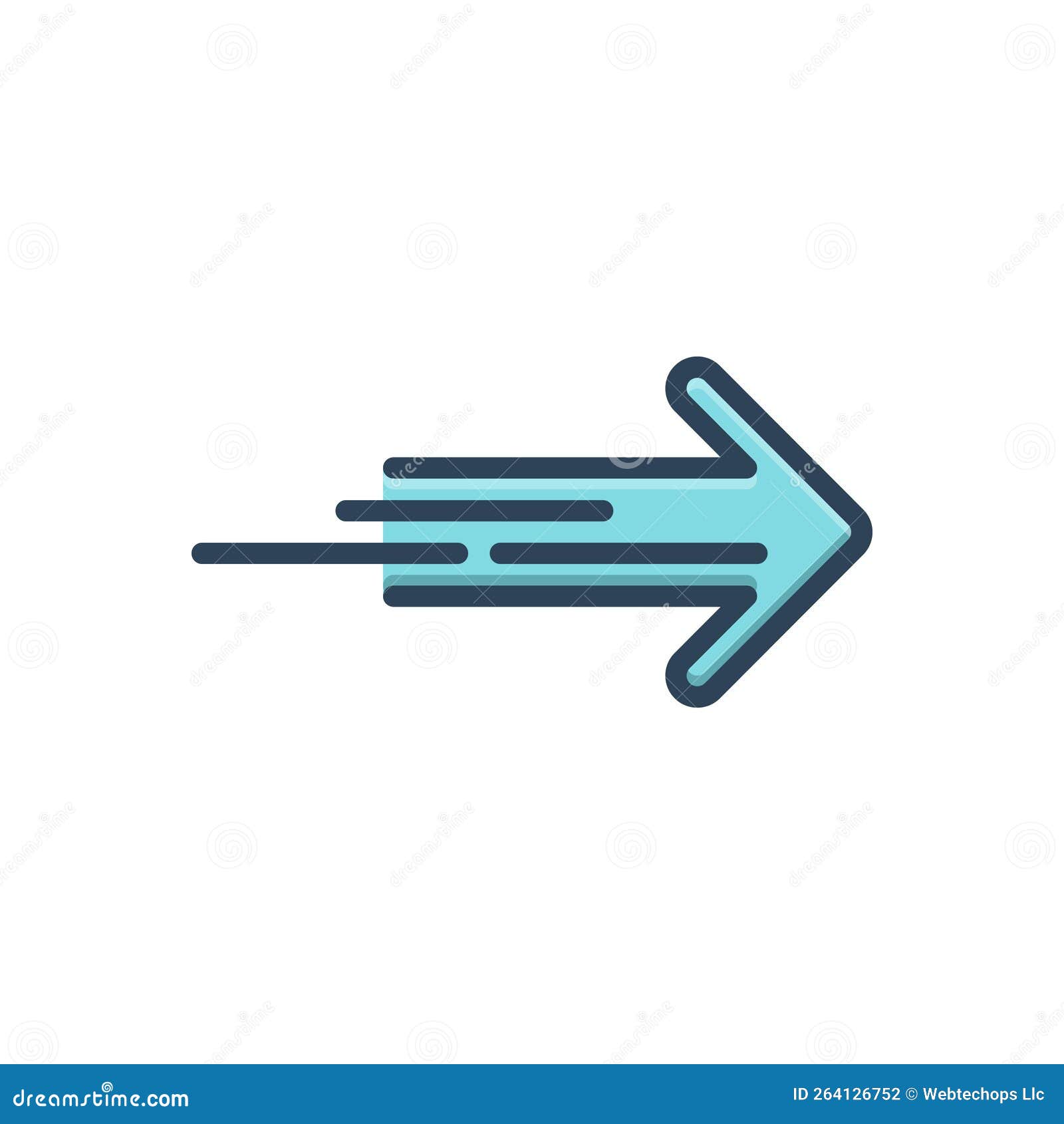 Color Illustration Icon for Forward, Forth and Farther Stock Vector ...