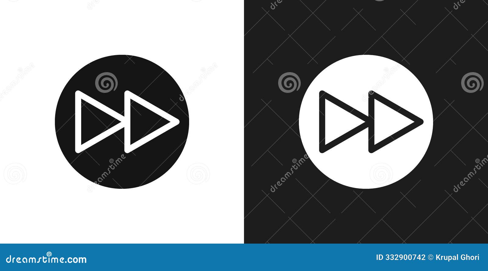 Forward Icon Logo Set Vector Stock Vector - Illustration of forward ...