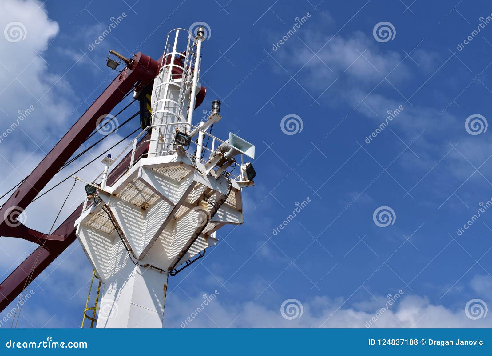 Mast and Boom Securing Place Stock Photo - Image of maritime, ship ...