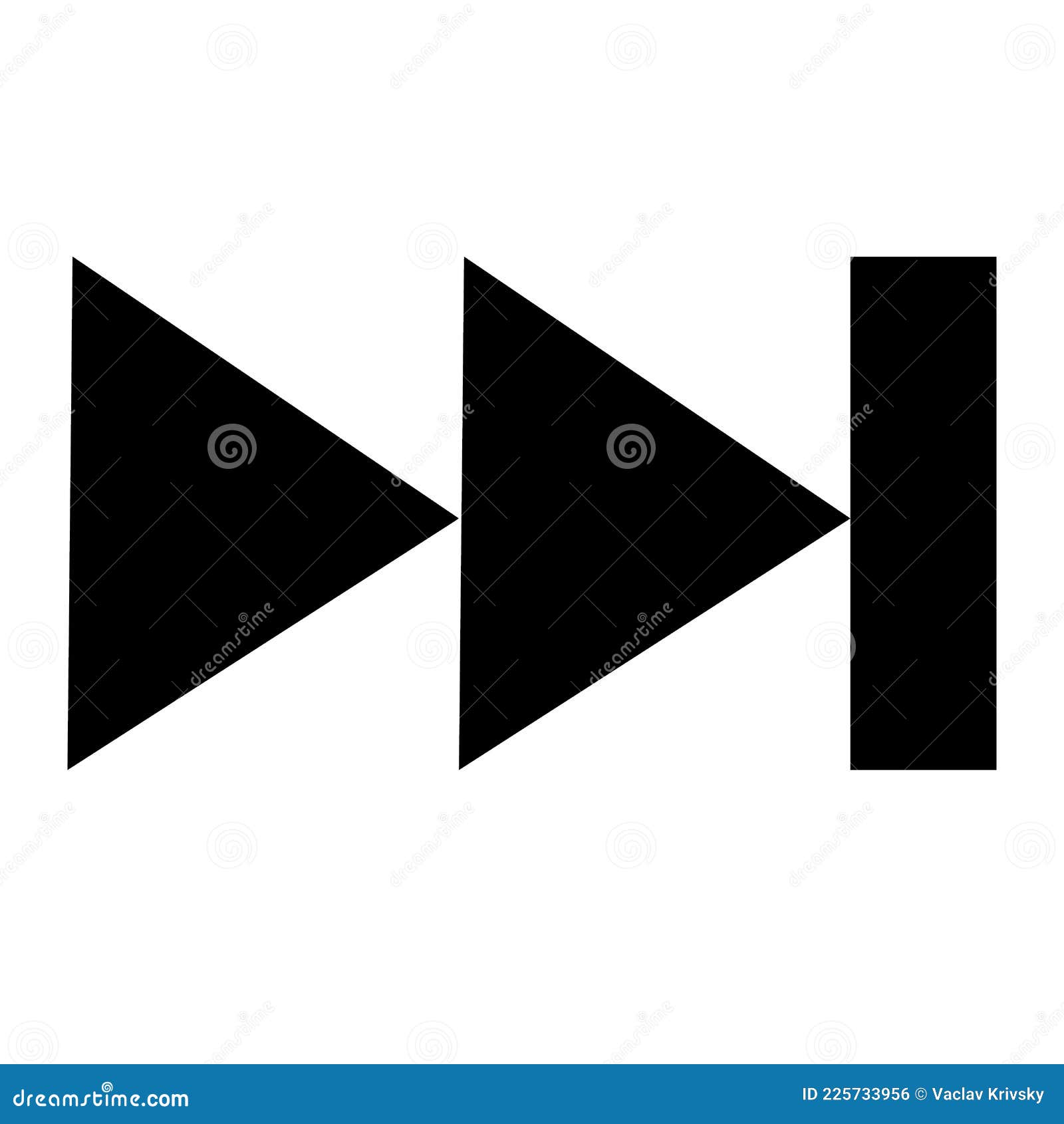 Forward Rewind Vector Icon Fast. Vector Illustration EPS 10 Stock ...