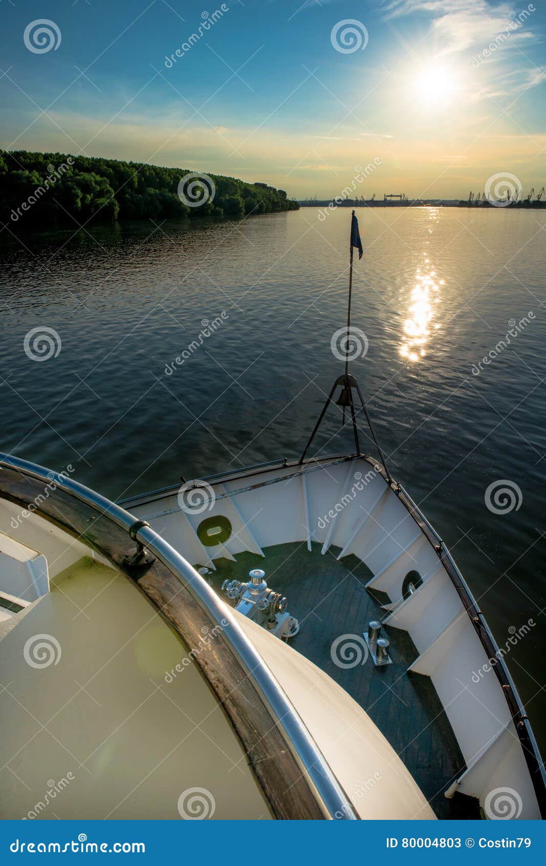 Forward Side of a Cruise Ship Stock Image - Image of deck, shipping ...