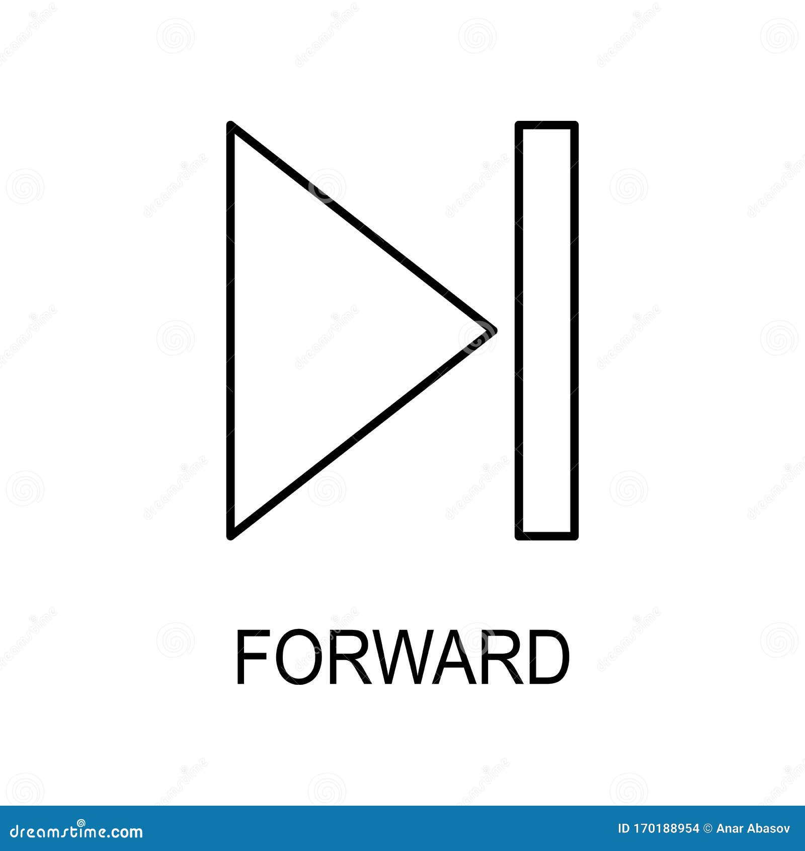 Forward Sign Icon. Element of Simple Music Icon for Mobile Concept and ...