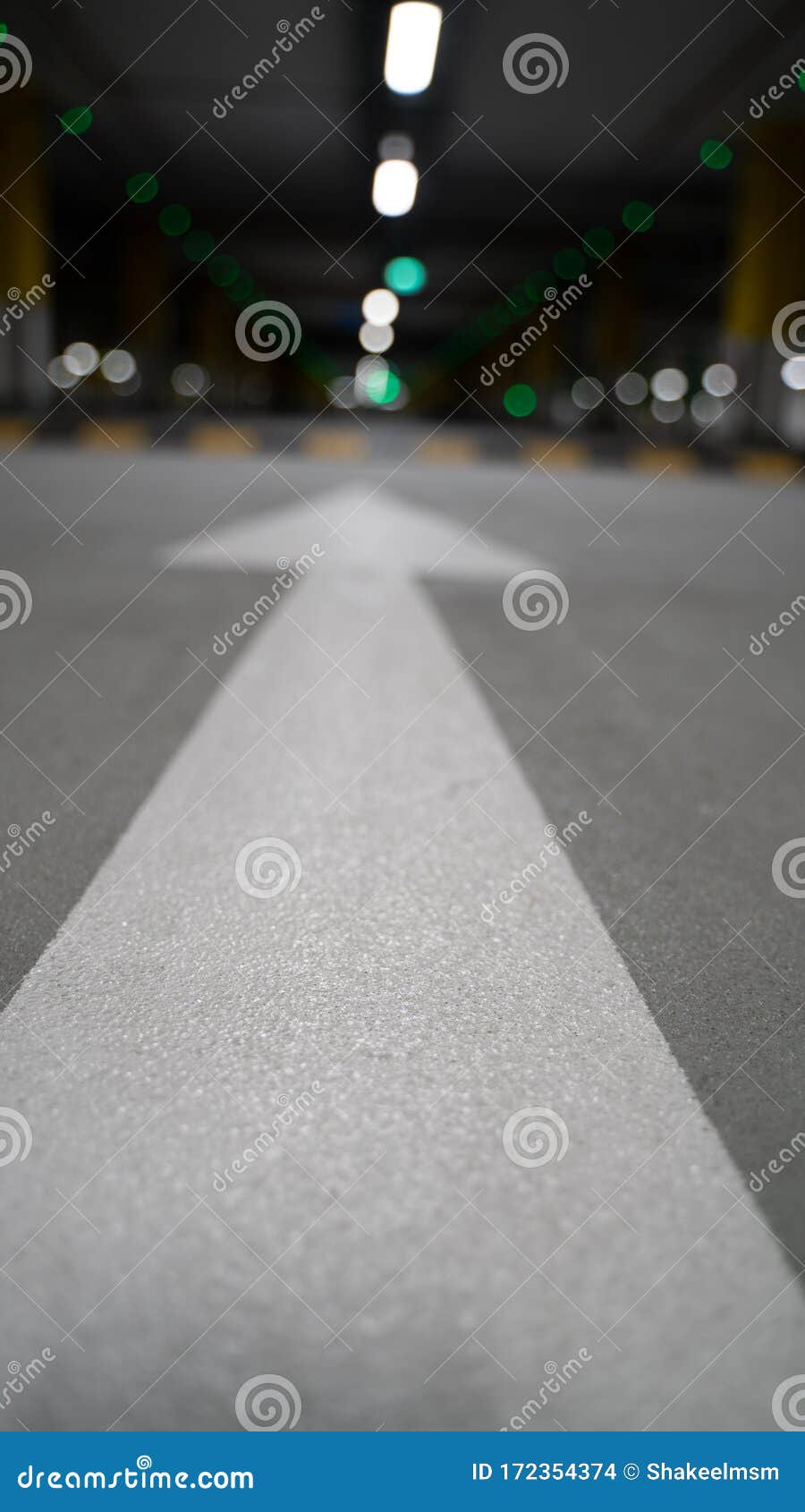 Forward Sign on the Road To Guide the Traffic Stock Photo - Image of ...