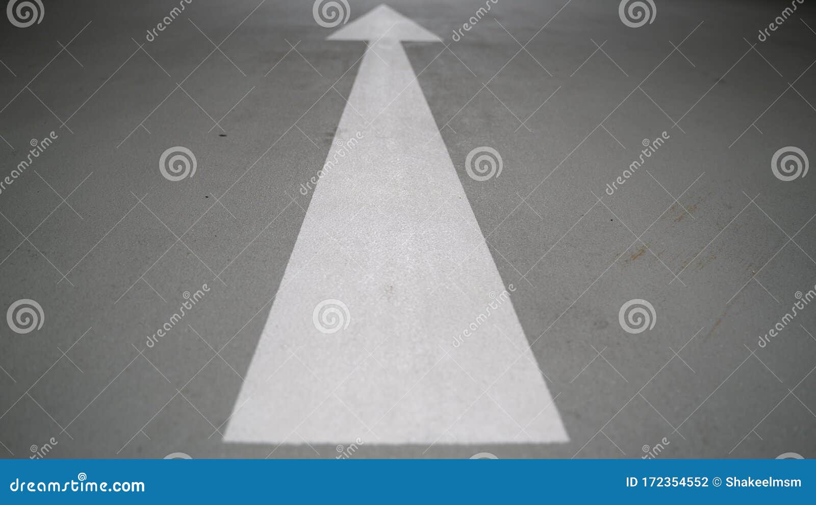 Forward Sign on the Road To Guide the Traffic Stock Photo - Image of ...