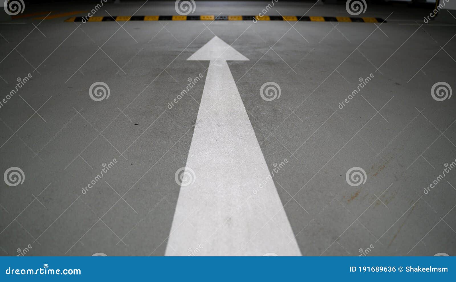 Forward Sign on the Road To Guide the Traffic Stock Photo - Image of ...