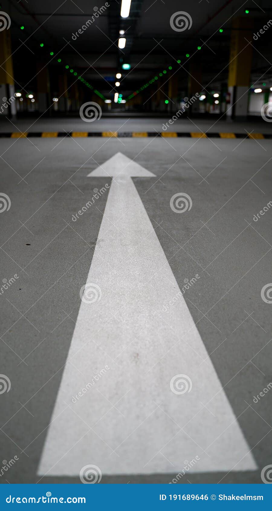 Forward Sign on the Road To Guide the Traffic Stock Photo - Image of ...