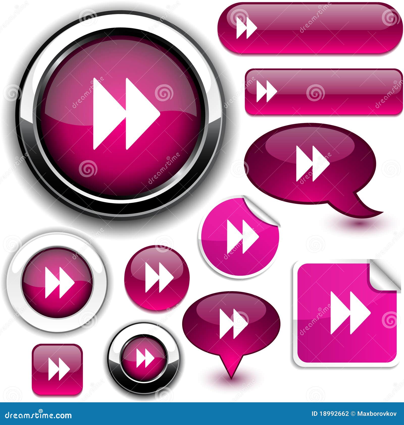 Forward Signs. Vector Illustration | CartoonDealer.com #18992662