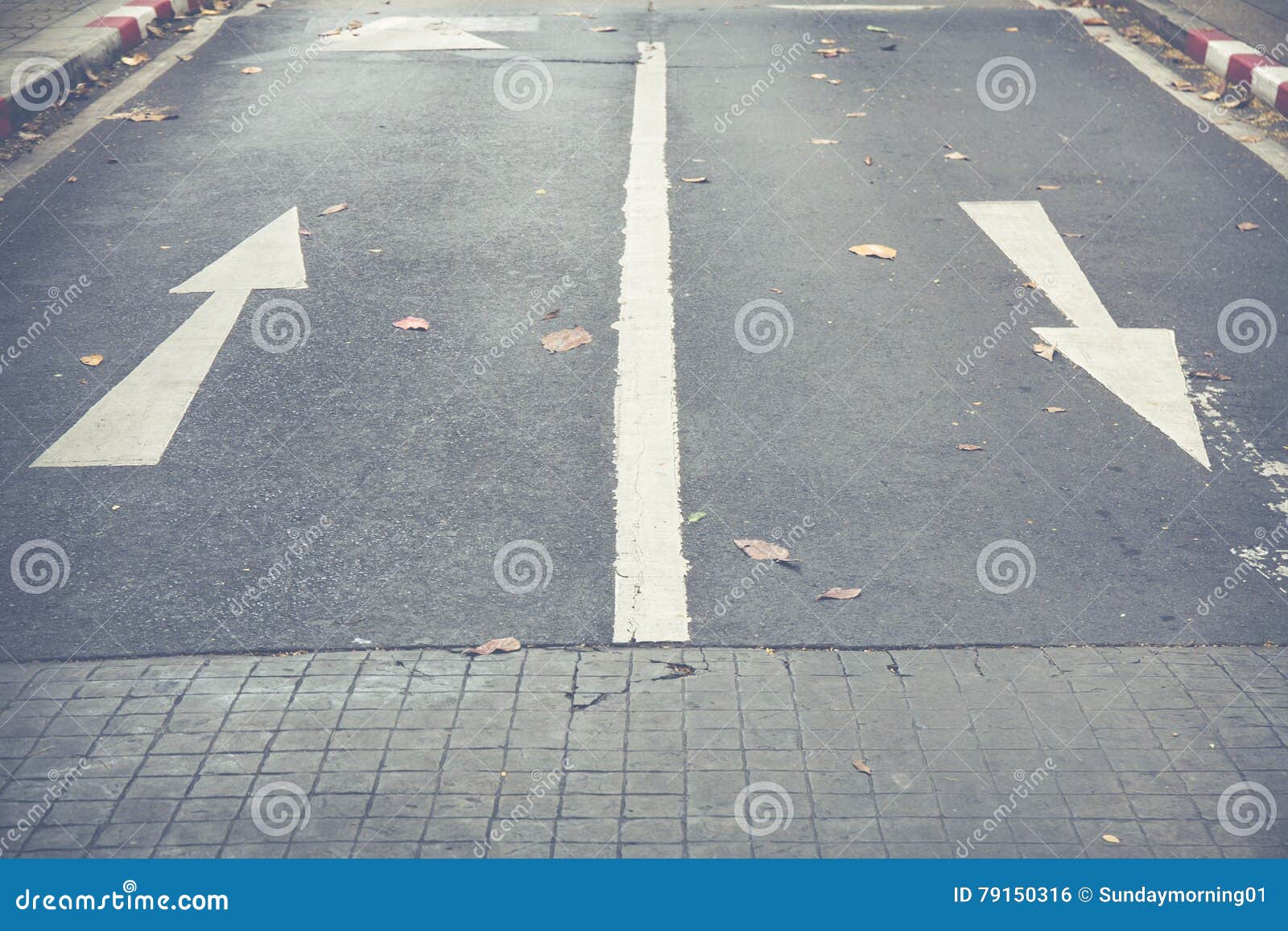 Forward Signs on the Road Forward and Right Signs on the Road Stock ...