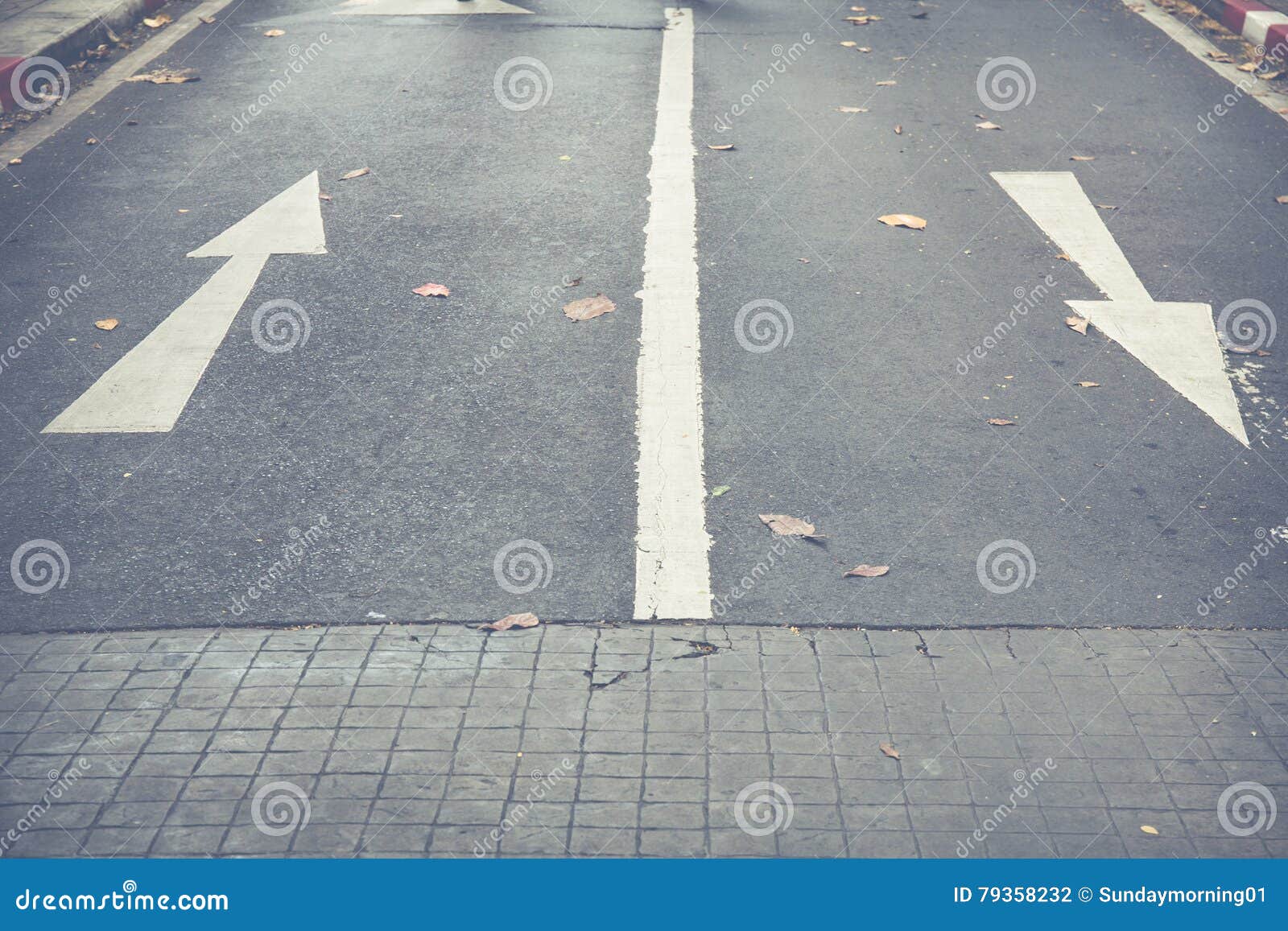 Forward Signs on the Road Forward and Right Signs on the Road Stock ...