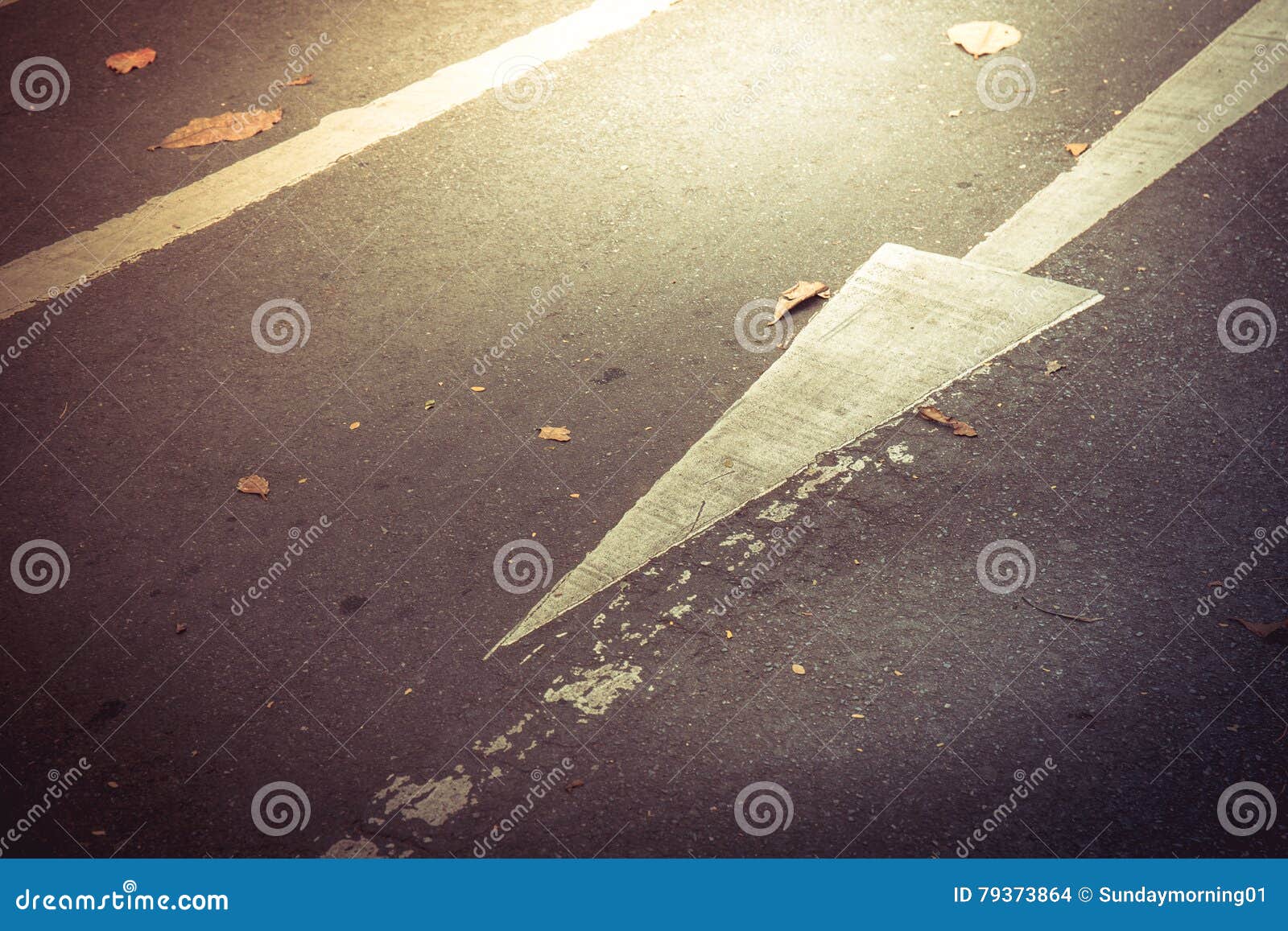 Forward Signs on the Road Forward and Right Signs on the Road Stock ...