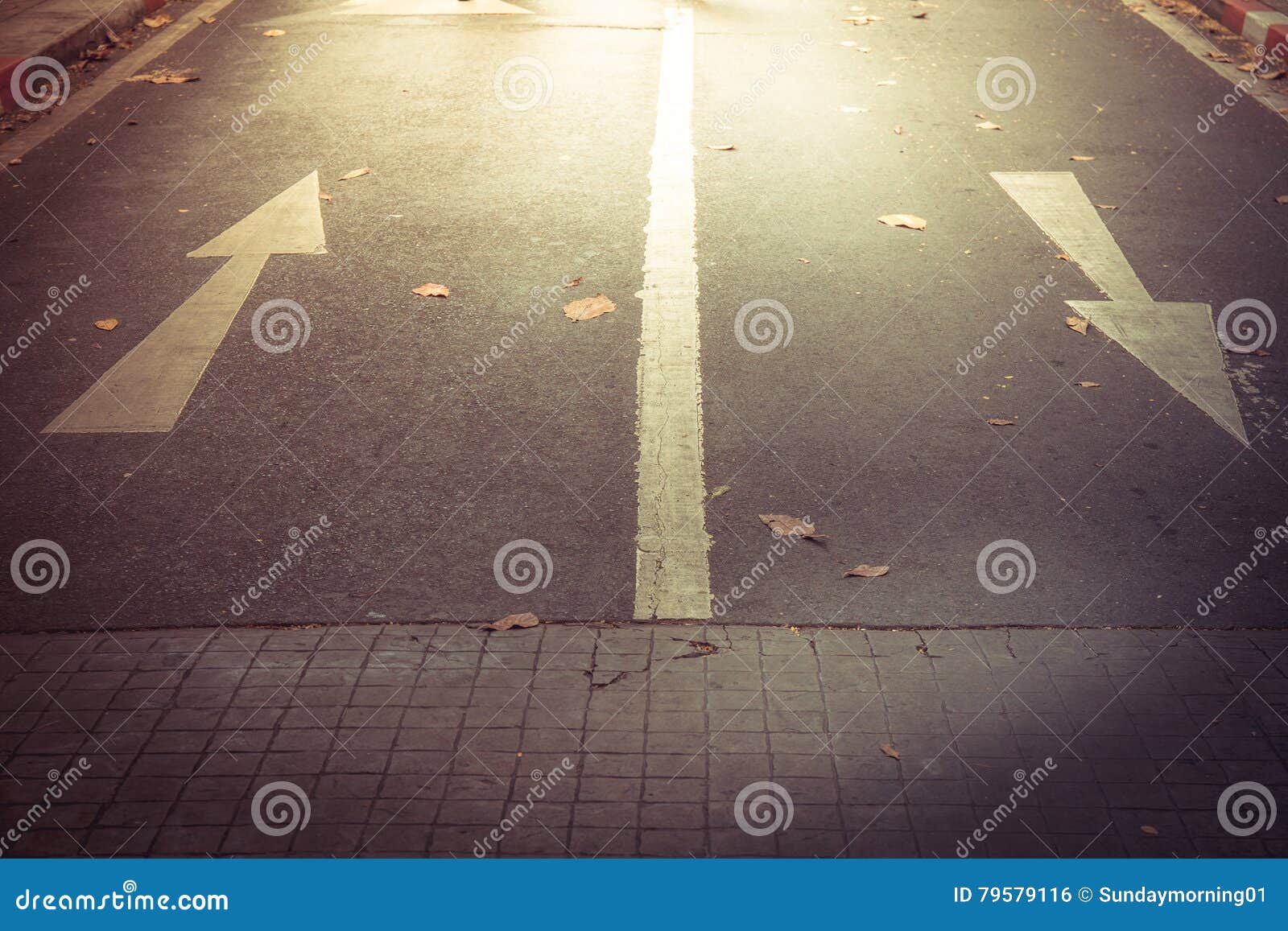 Forward Signs on the Road Forward and Right Signs on the Road Stock ...