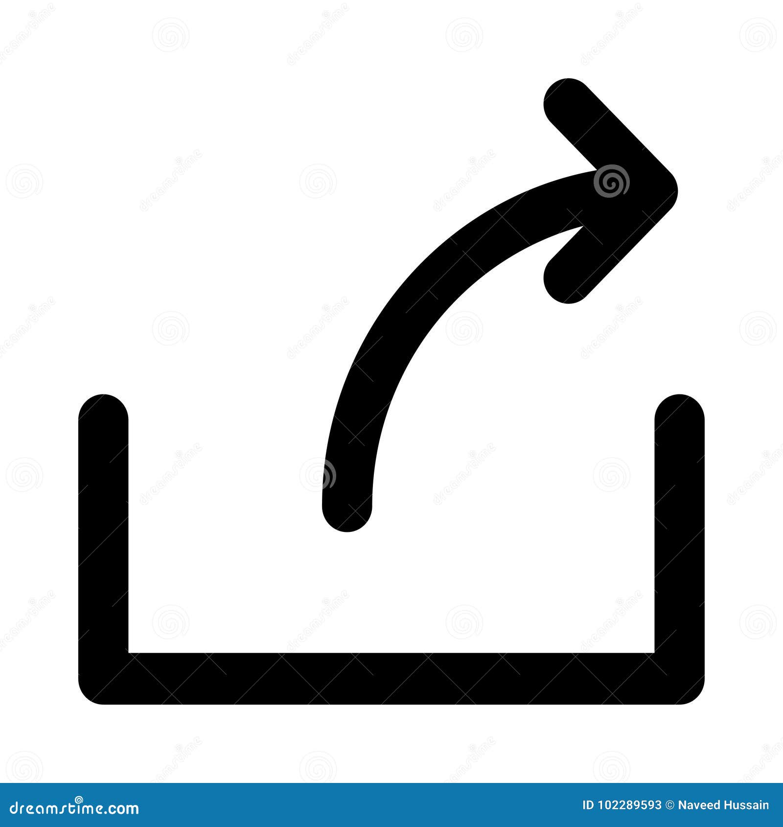 Forward icon stock vector. Illustration of future, moving - 102289593