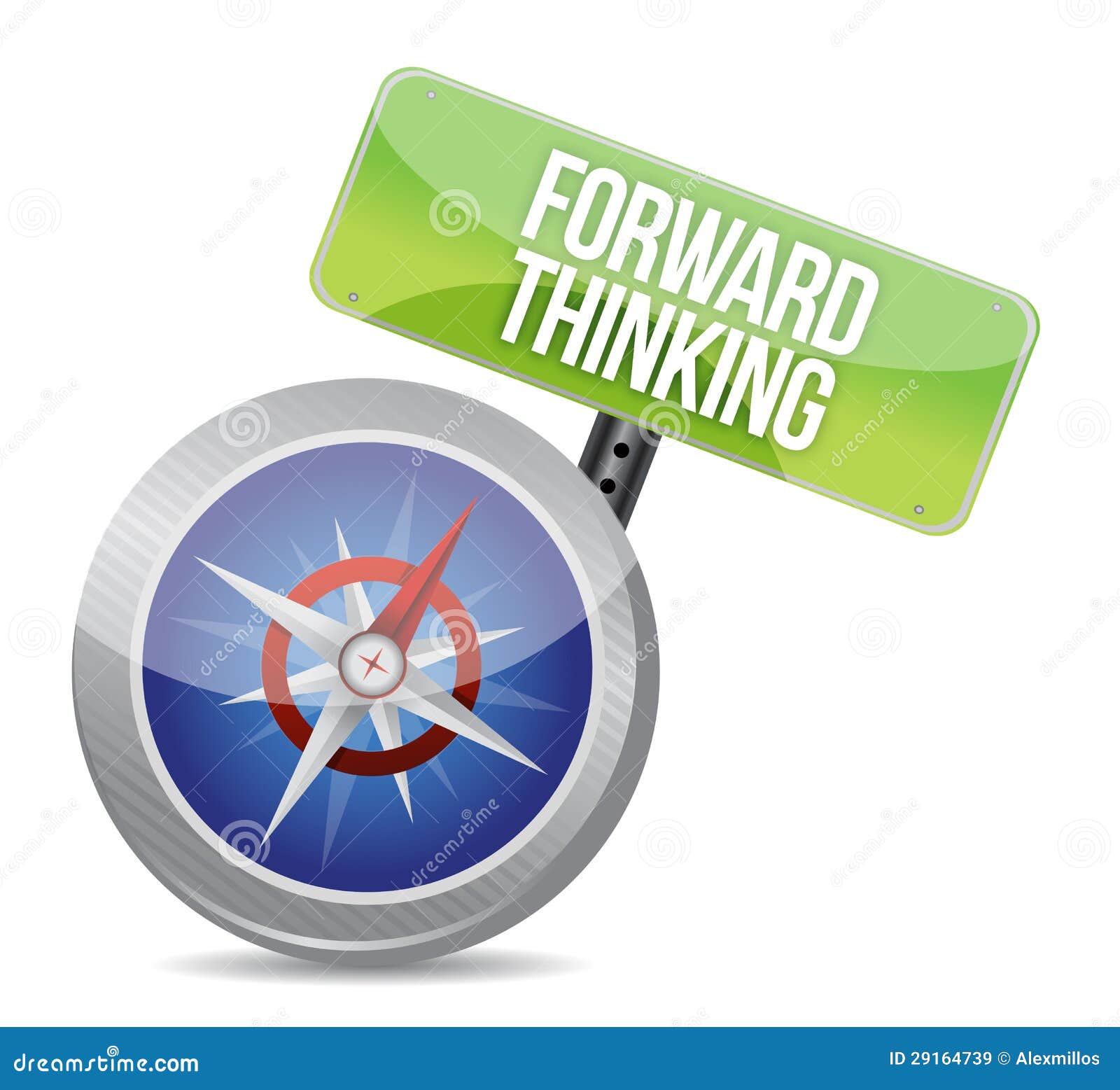 Forward Thinking Helps Reaching Goals, Pictured As A Race Car With A ...