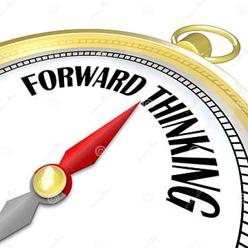 Forward Thinking Gold Compass Leads with Vision Planning Stock ...