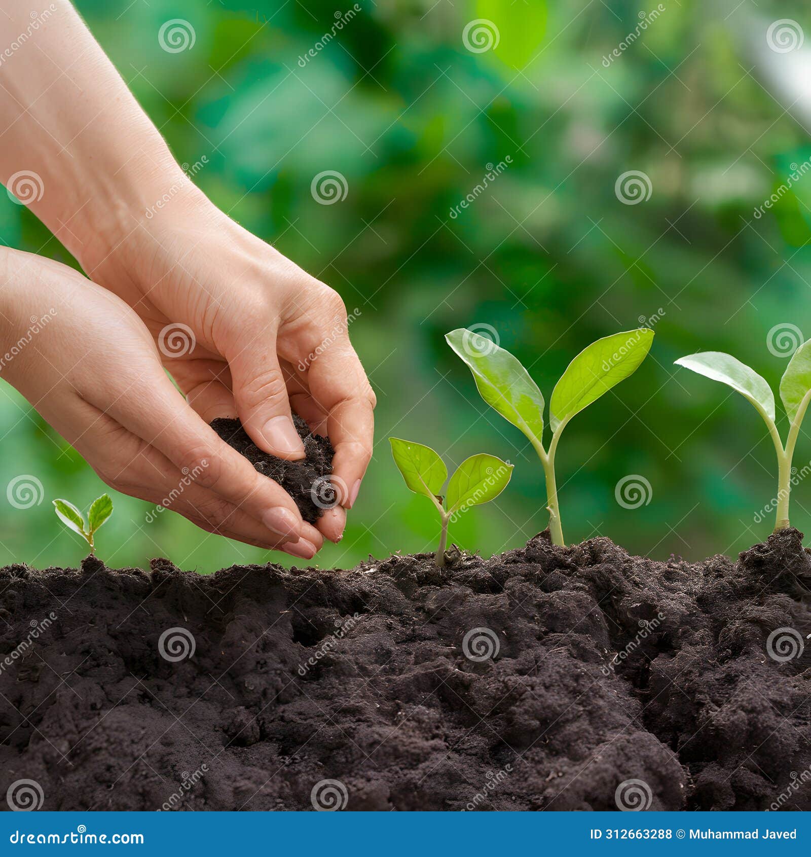 Forward Thinking Mindset Person Plants Seeds, Nurturing Growth for ...