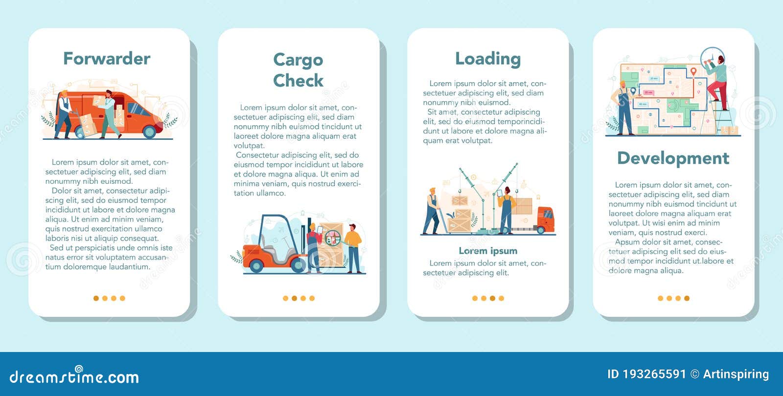 Forwarder Concept. Loader In Uniform Delivering A Cargo. Delivery Man ...