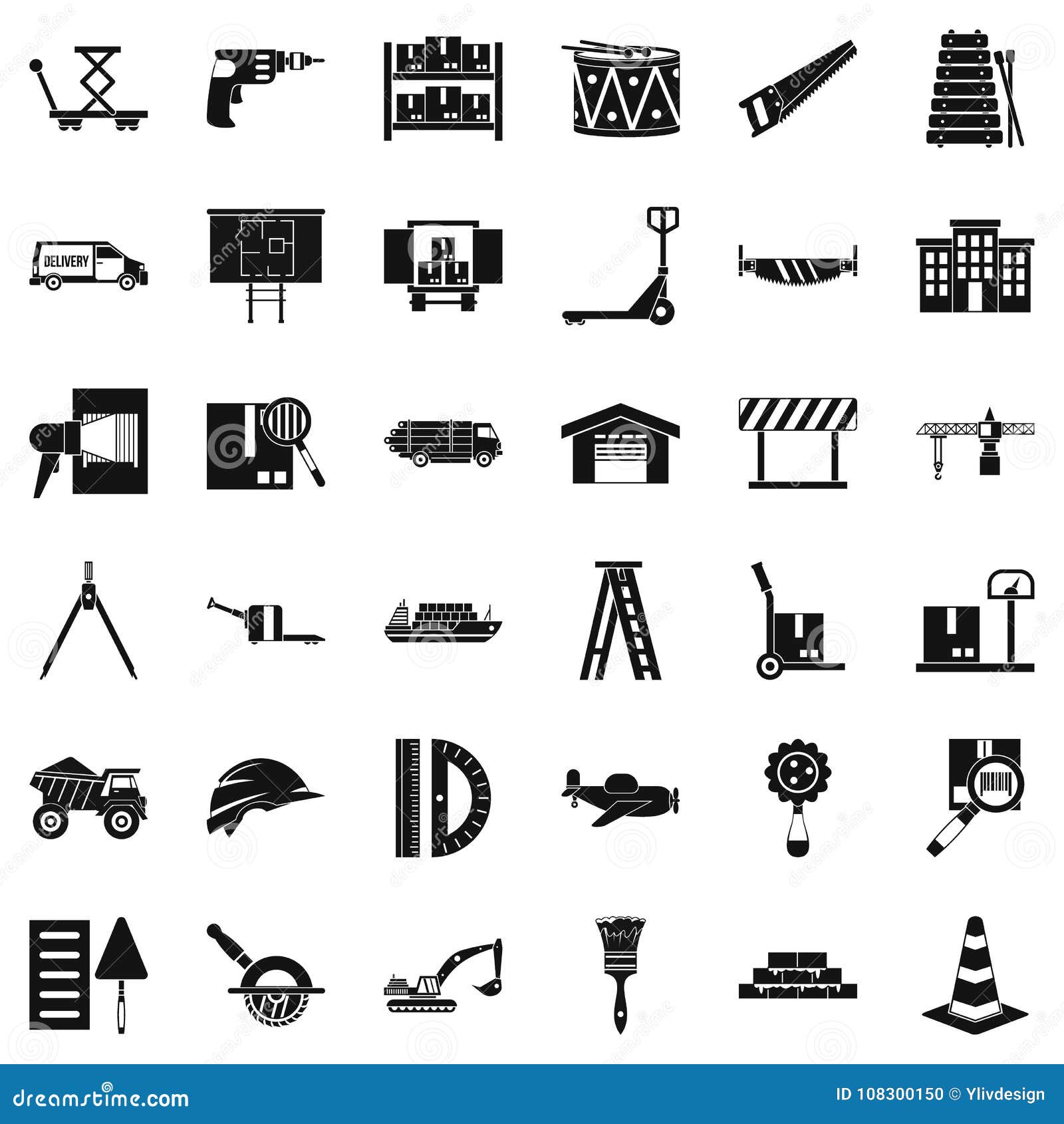 Forwarding Icons Set, Simple Style Stock Vector - Illustration of ...