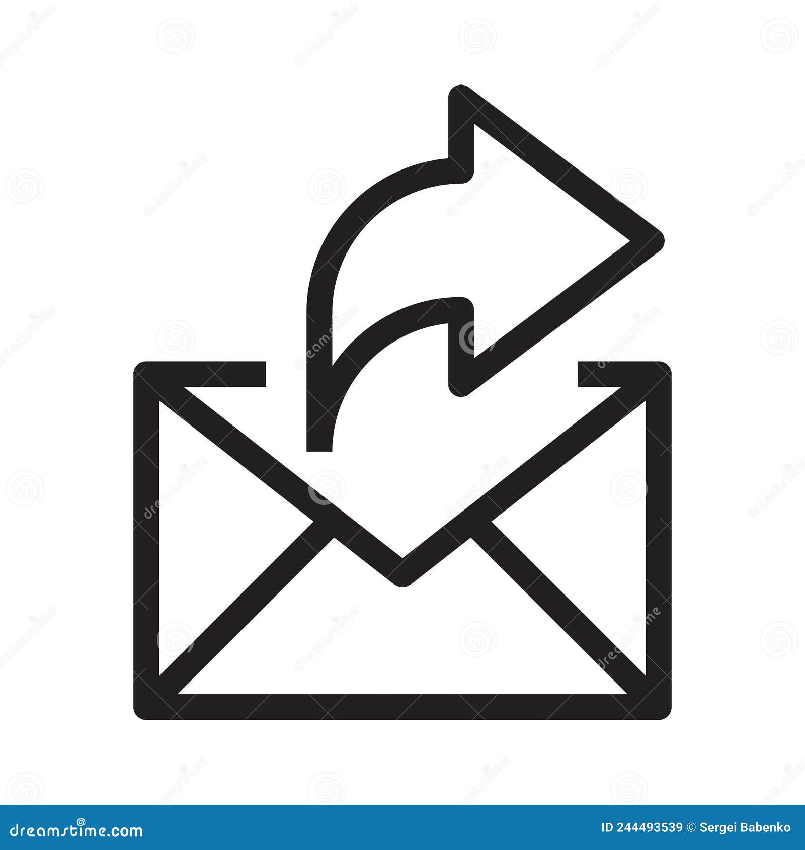 Forwarding Icon. Trendy Flat Vector Forwarding Icon On White Background ...