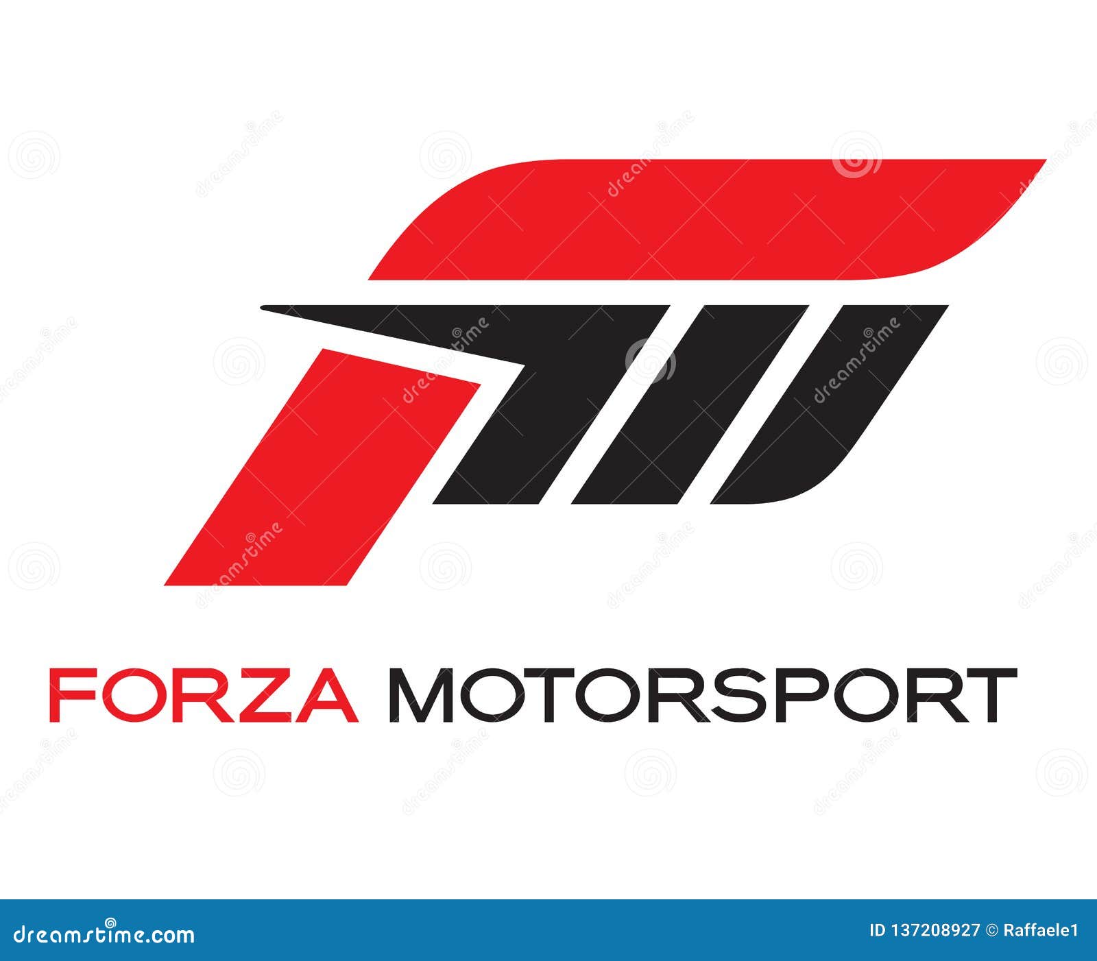 Forza Motorsport Logo editorial photography. Illustration of white ...