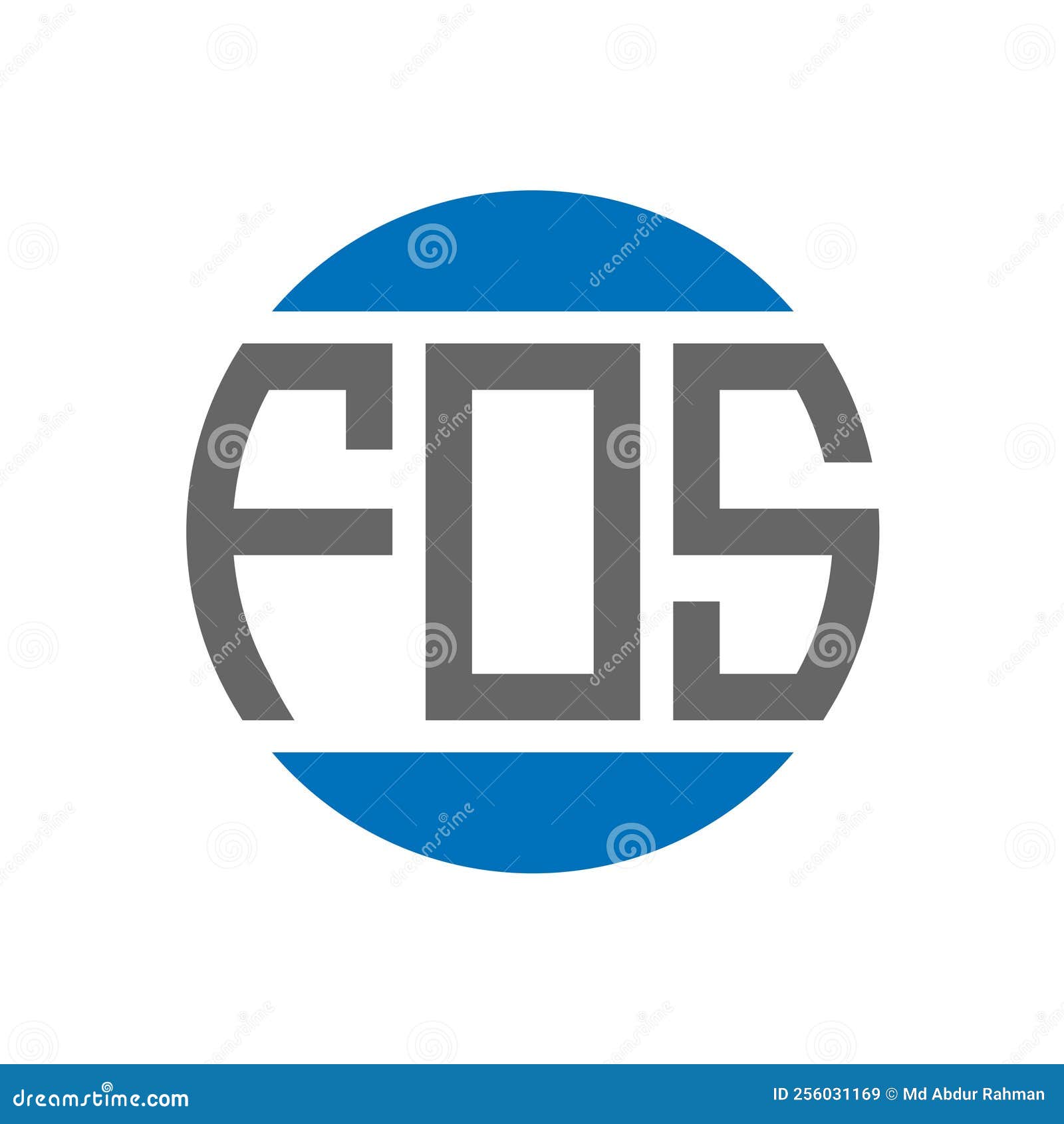 FOS Letter Logo Design on White Background. FOS Creative Initials ...