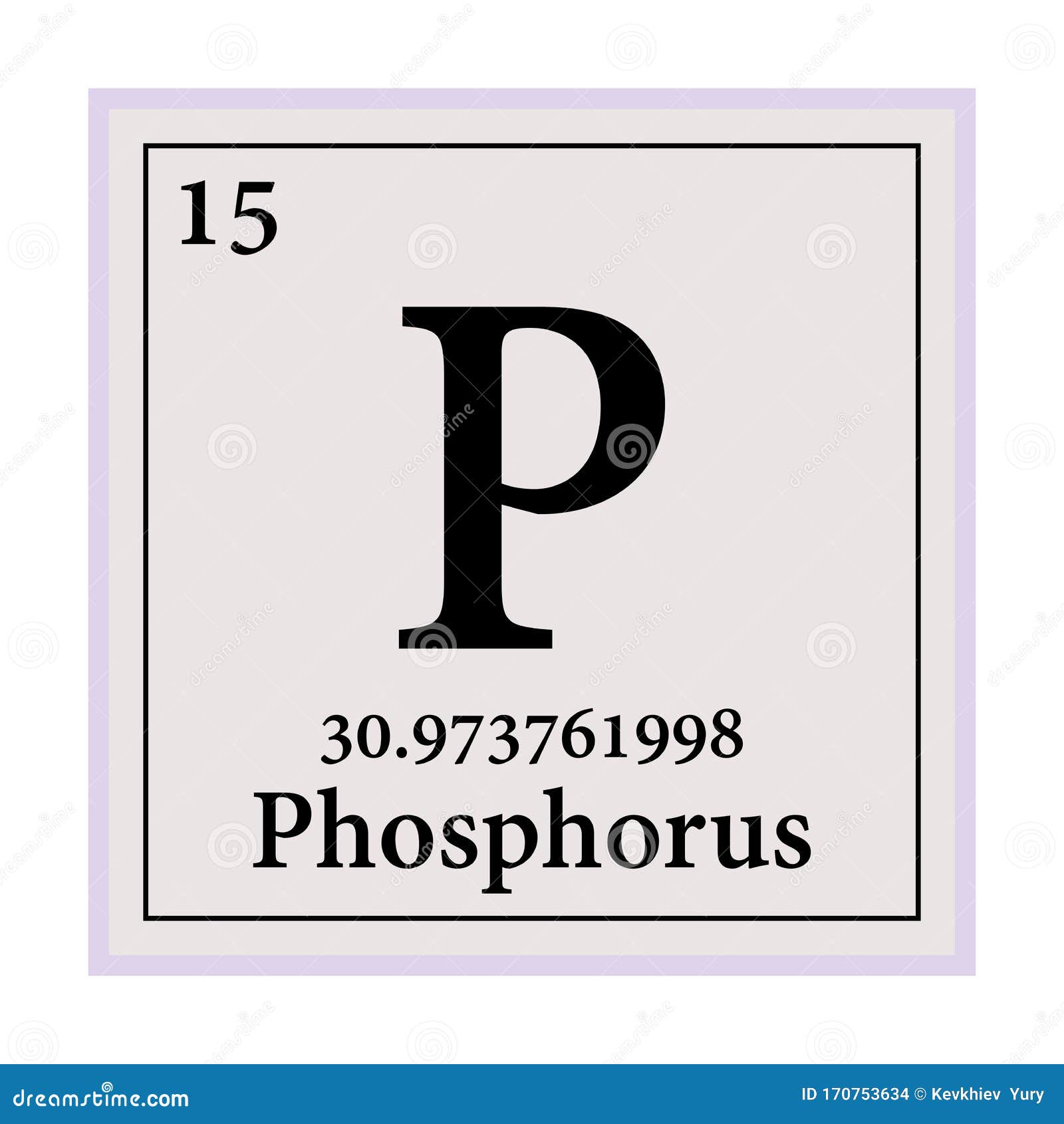Fosfor Periodieke Tabel Van De Elementenvectorillustratie Eps 10 Vector ...