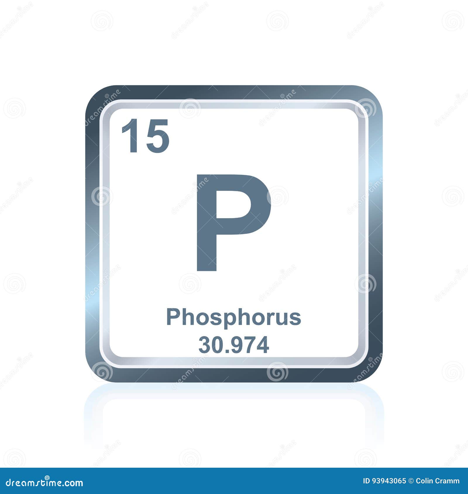 Fosforo Dell'elemento Chimico Dalla Tabella Periodica Illustrazione ...