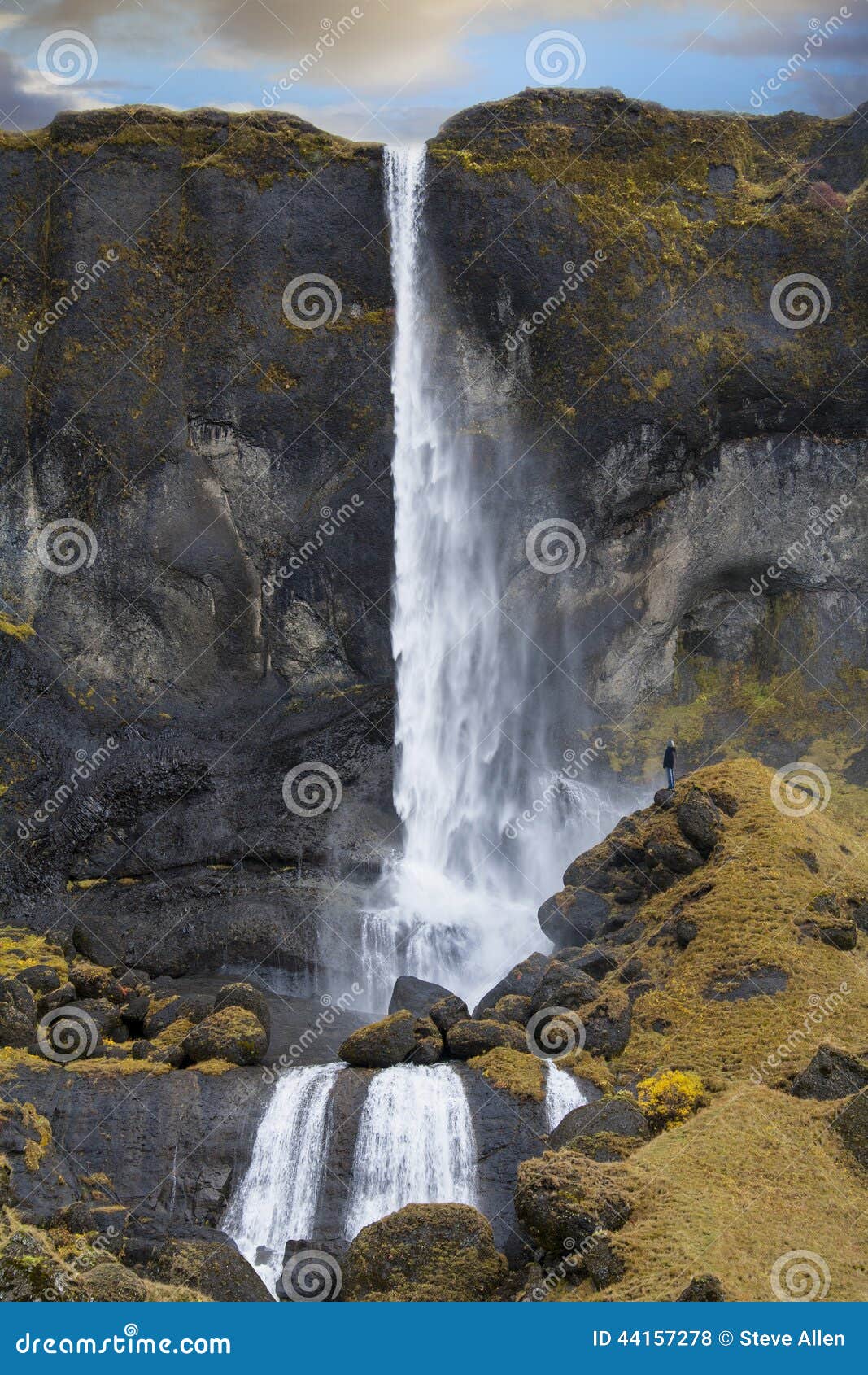 Foss Ein Sidu - Wasserfall - Island Stockfoto - Bild von island ...