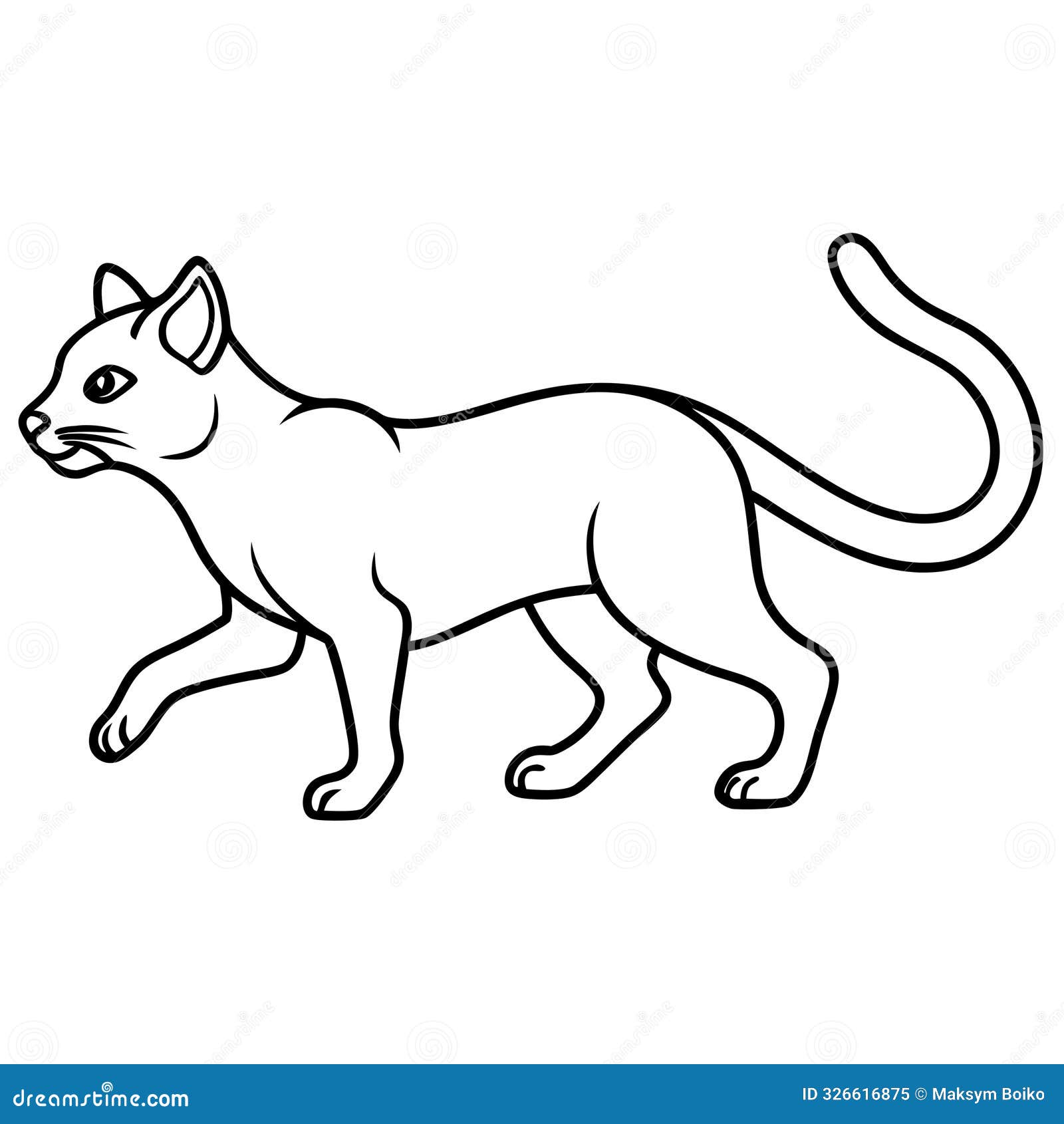 Fossa Lynx Knocks Icon Vector | CartoonDealer.com #326616854