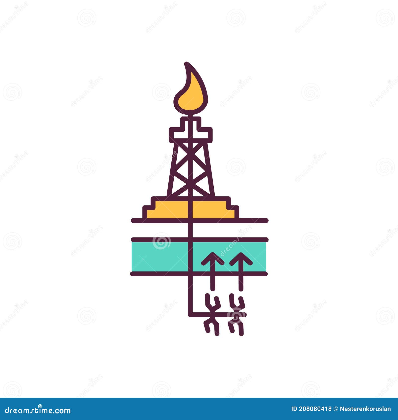 Two Color Fossil Fuels Vector Icon From Industry Concept. Isolated Blue ... Two Color Fossil Fuels Vector Icon From Industry Concept. Isolated Blue ...