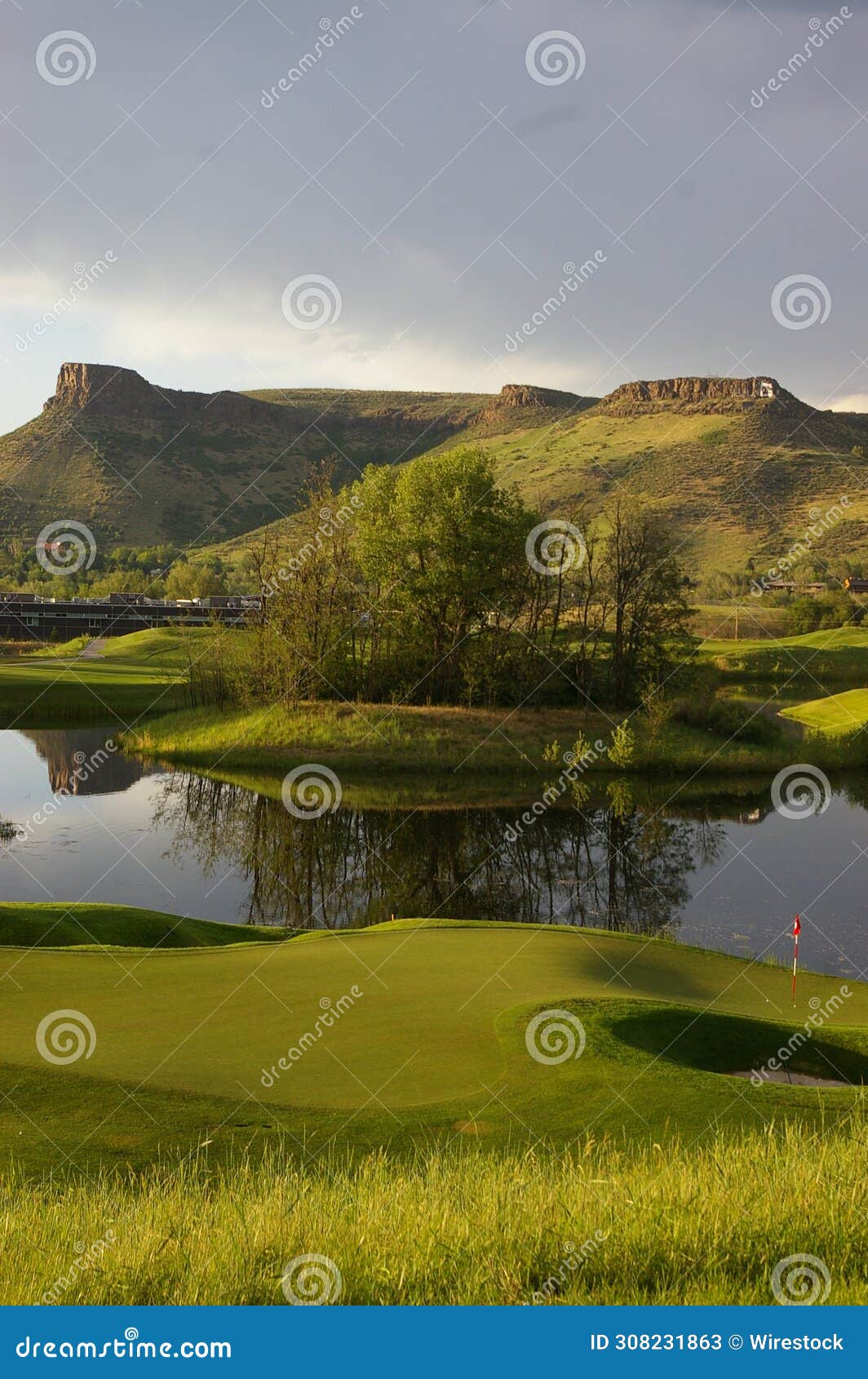 Fossil Trace Golf Club in Colorado Stock Image - Image of exercise ...