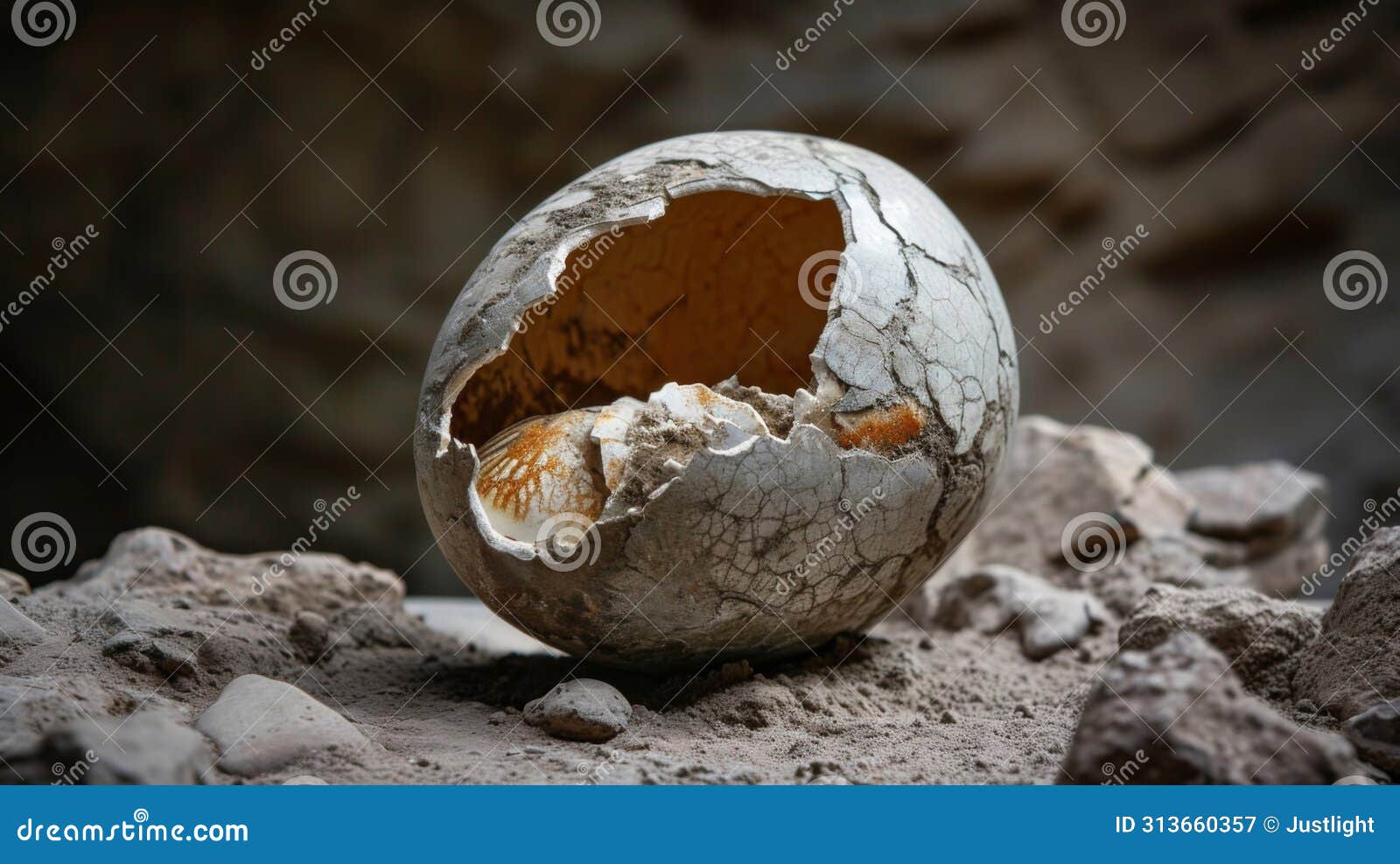 A Fossilized Eggshell Providing Evidence of the and Habits of Dinosaurs ...