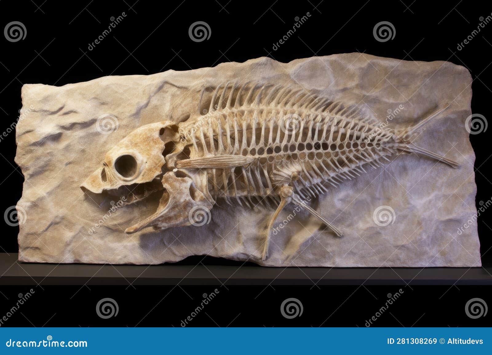 A Petrified Remains Of An Ancient Beast Encased In Tar And Sand.. AI ...