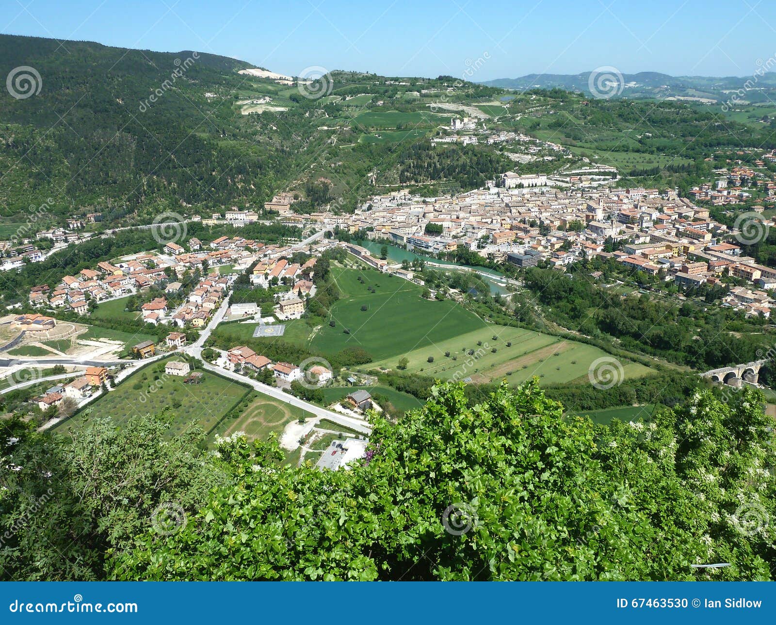 Fossombrone - Le Marche - Italien Arkivfoto - Bild av besöka ...