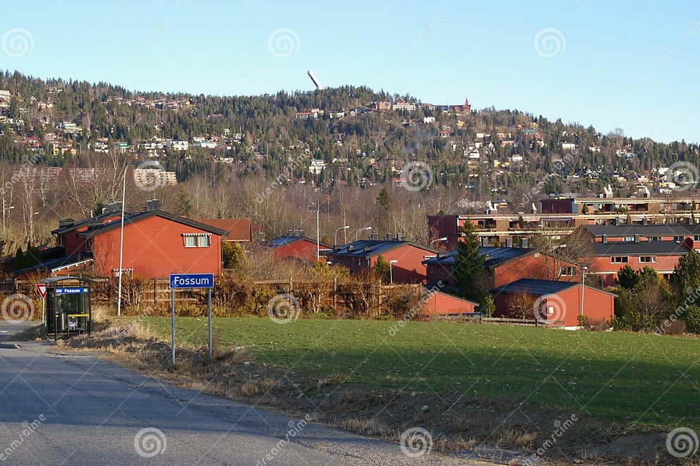 Fossum Baerum Norway stock photo. Image of mountain, mountainside - 3649620