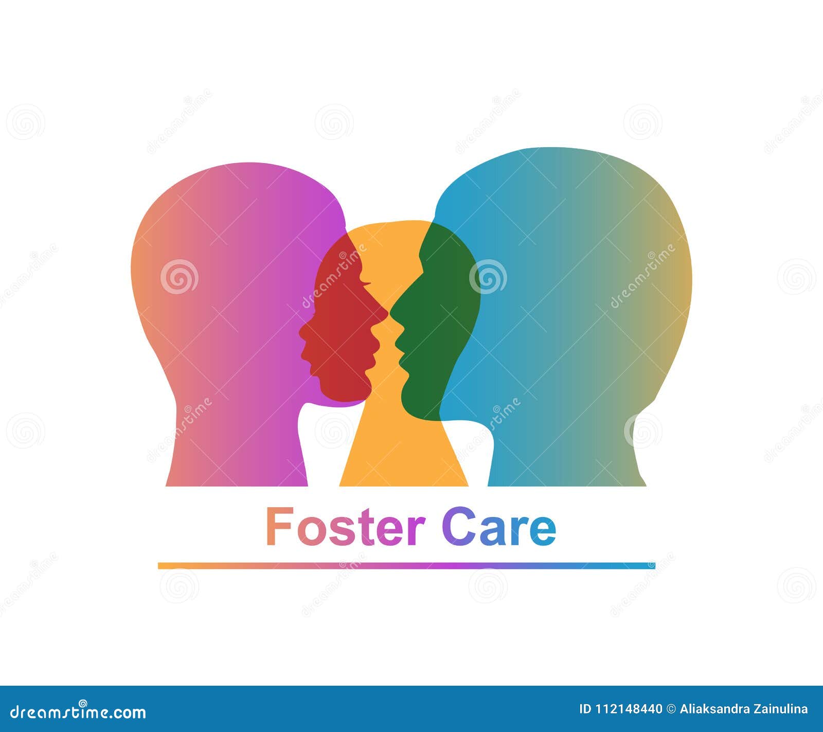 Foster Care Concept Retro Colorful Word Art Illustration ...
