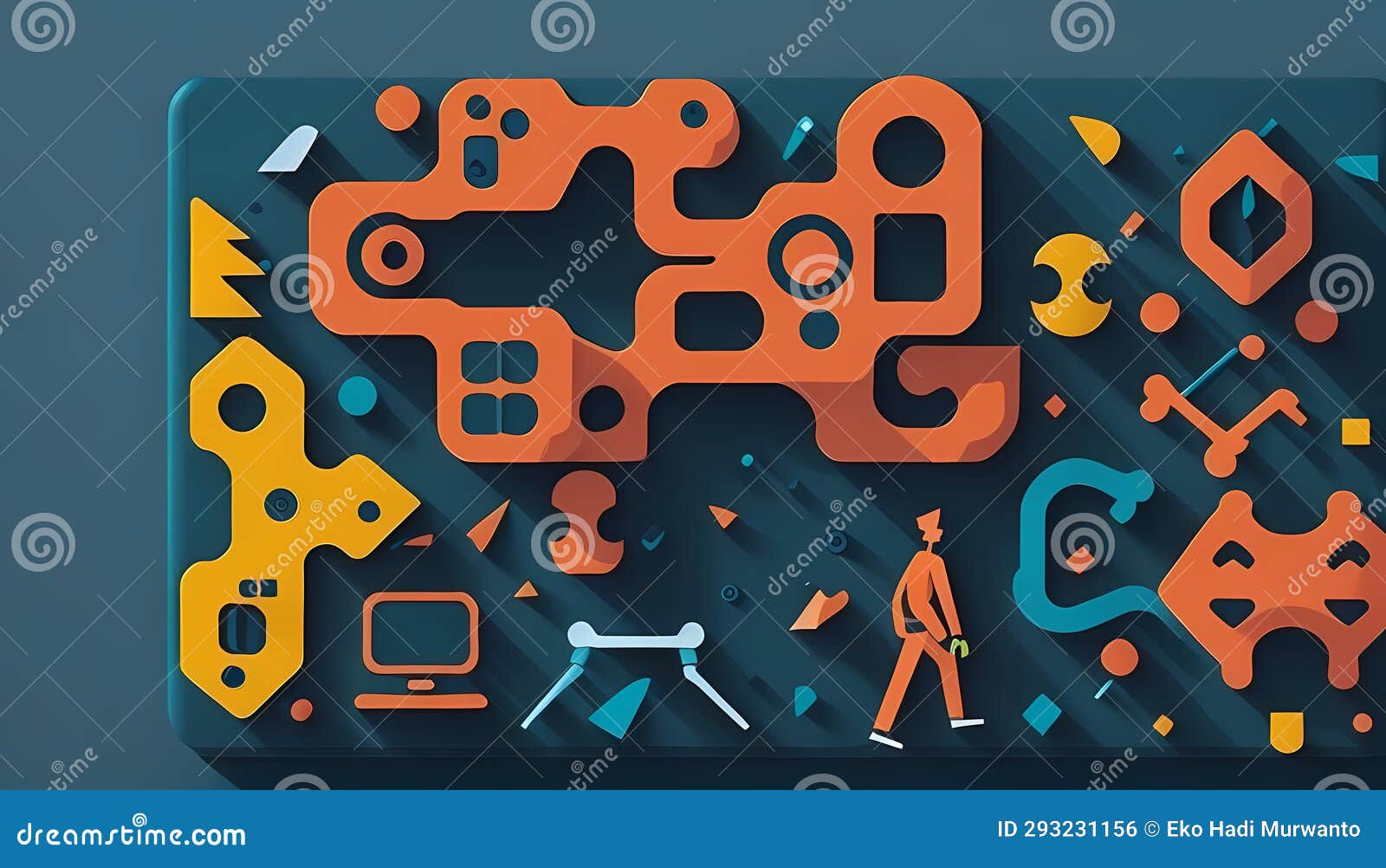 Unified Strength: a Teamwork-Inspired PowerPoint Background Stock ...