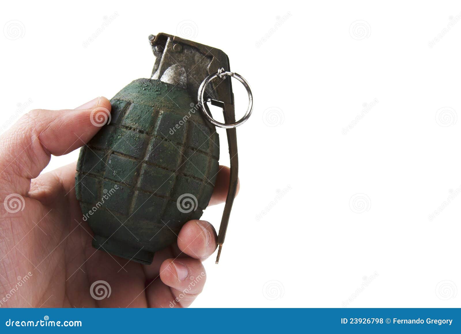 Foto De La Granada Verde En Blanco Foto de archivo - Imagen de ...