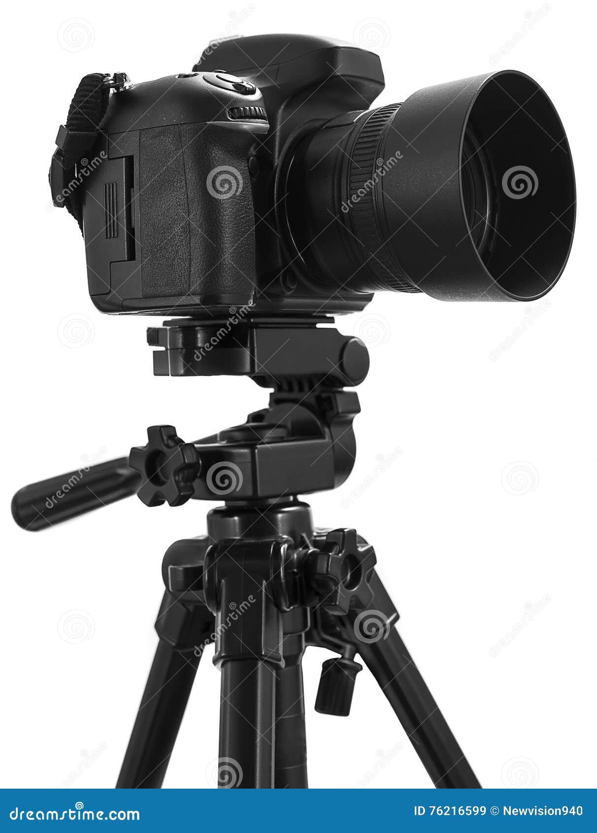 Foto-Kamera auf Stativ stockbild. Bild von fotographie - 76216599