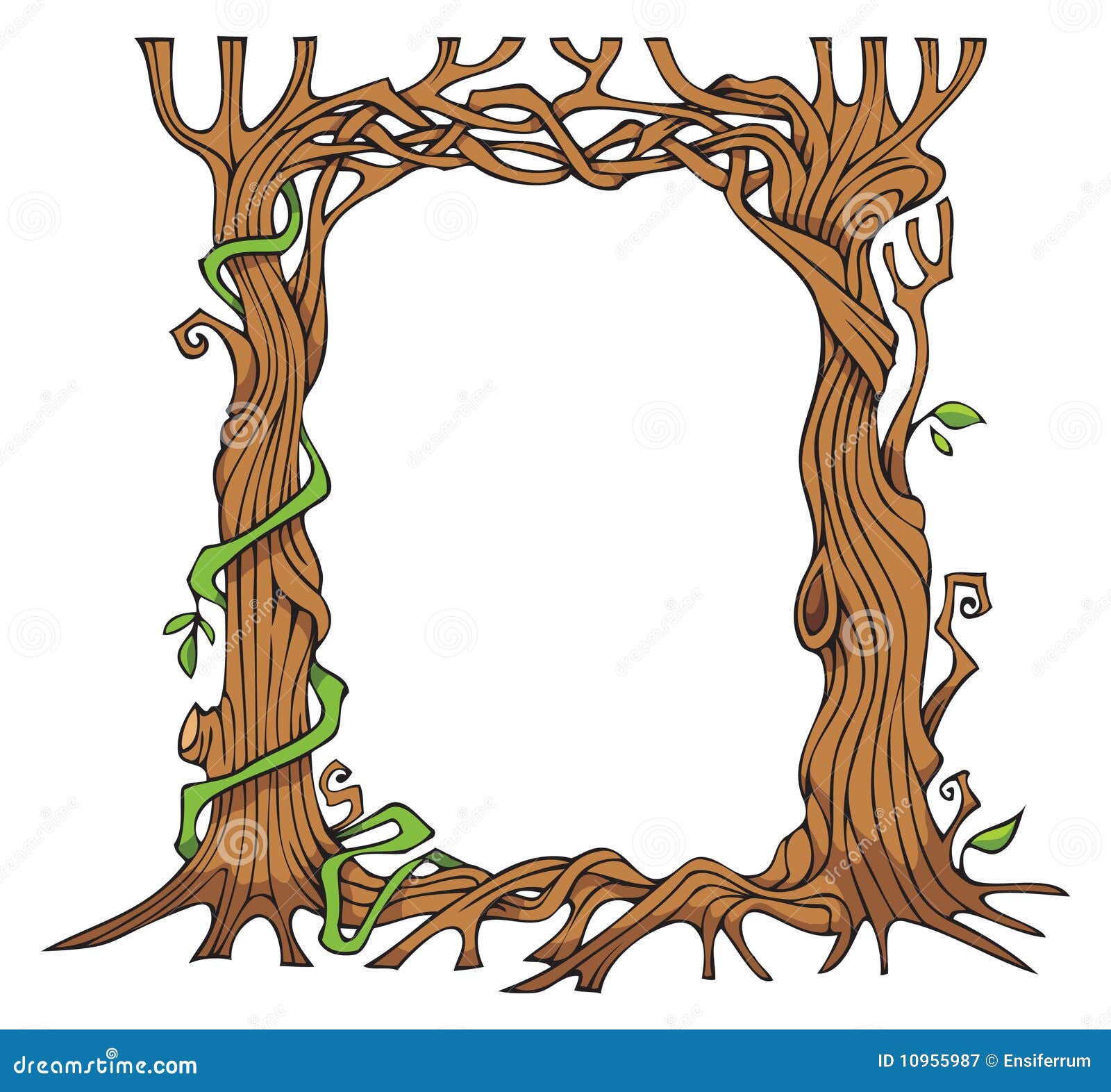 Foto-marco Tree-shaped ilustración del vector. Ilustración de tatuaje ...