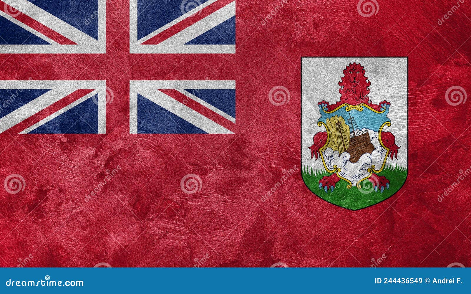 Foto Texturada De La Bandera De Bermuda Stock de ilustración - Ilustración de patriotismo ...